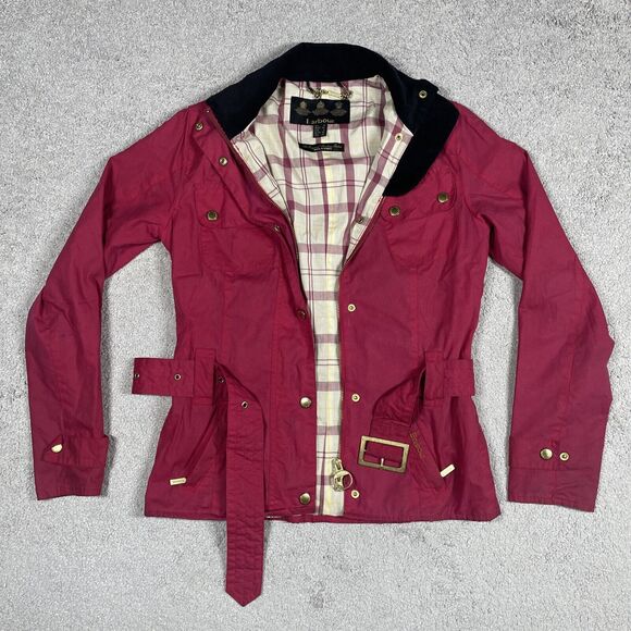 Barbour | Jackets & Coats | Barbour Wax Jacket Womens Size 4 Four Plaid ...